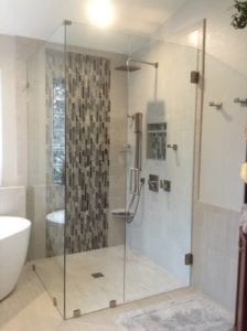 Top Benefits of No-Threshold Showers | Dick's Rancho Glass
